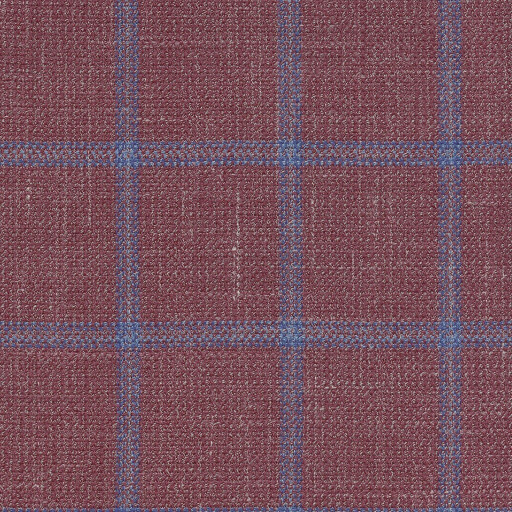 Broadway Dusty Rose & Blue Windowpane Blazer | Alton Lane