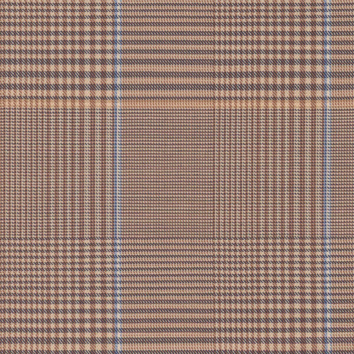 Irving Tan & Sky Blue Glen Plaid Double Breasted Suit | Alton Lane