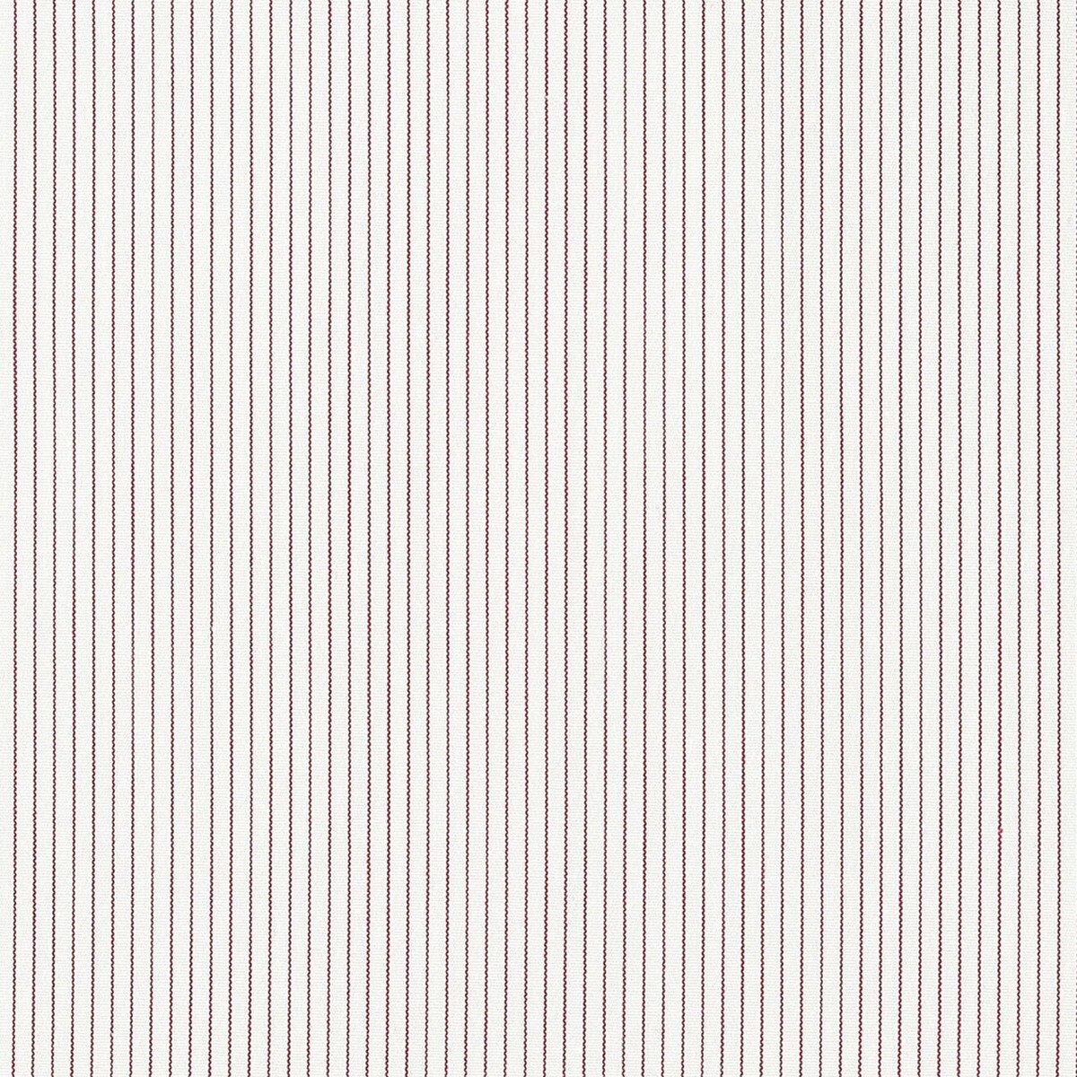 Gramercy Poplin Brick Red Narrow Stripe Shirt | Alton Lane